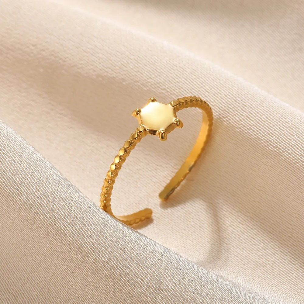 Honeycomb Gem Ring – Adaline Bell